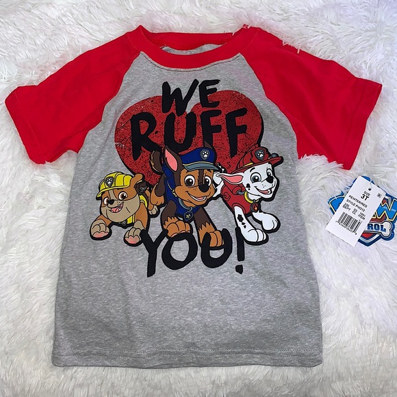 Paw Patrol | Shirts & Tops | Nwt 3t Paw Patrol Tshirt We Ruff You ...